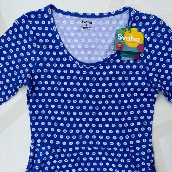Svaha | Dresses | Svaha International Phonetic Symbols Polka Dot Dress ...